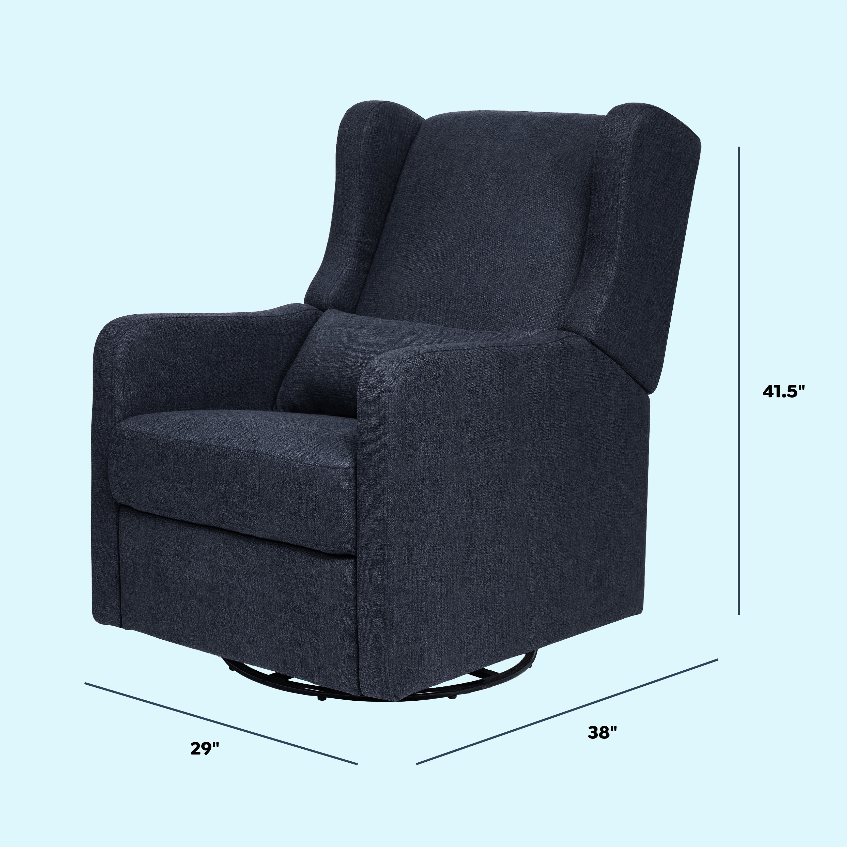 Carter's by davinci arlo recliner and glider in performance charcoal store