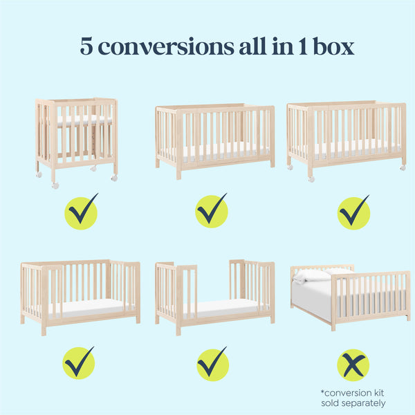 Carter's Colby GROW 6-in-1 Convertible Bassinet to Crib – DaVinci Baby