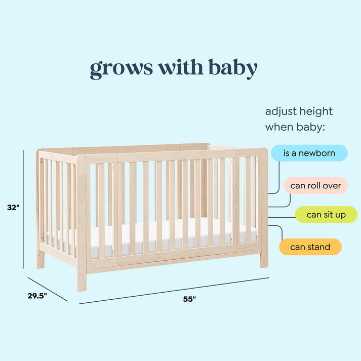 Carter's Colby GROW 6-in-1 Convertible Bassinet to Crib – DaVinci Baby